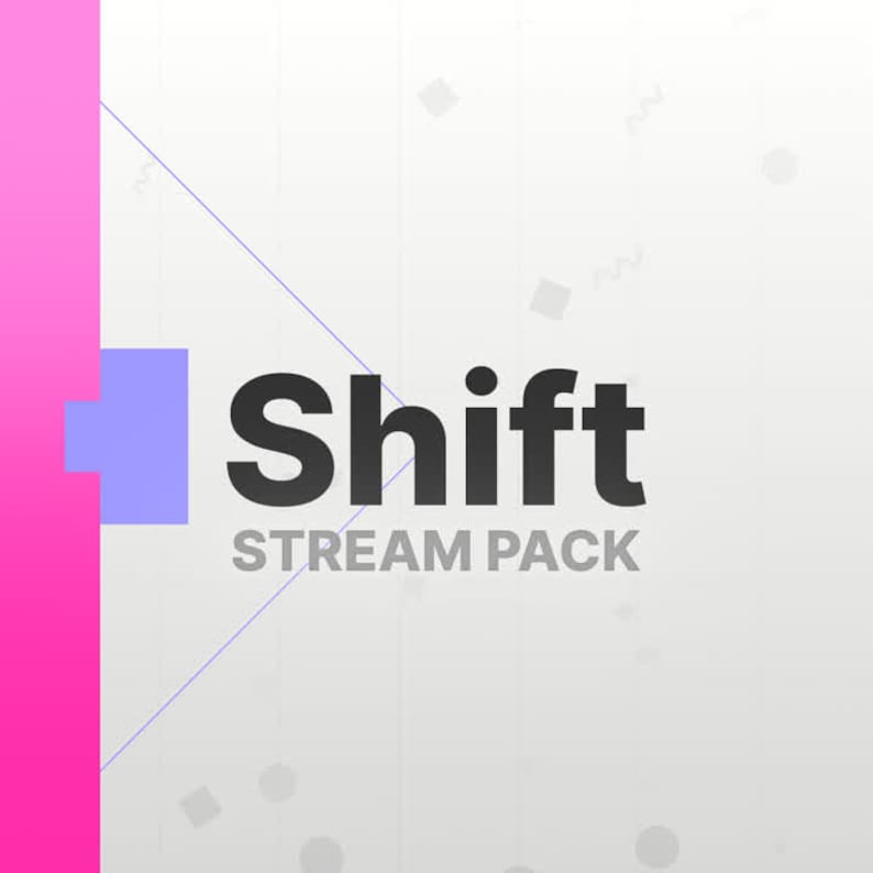 Shift Animated Stream/twitch Overlays Pack | Modern/clean Streamer ...