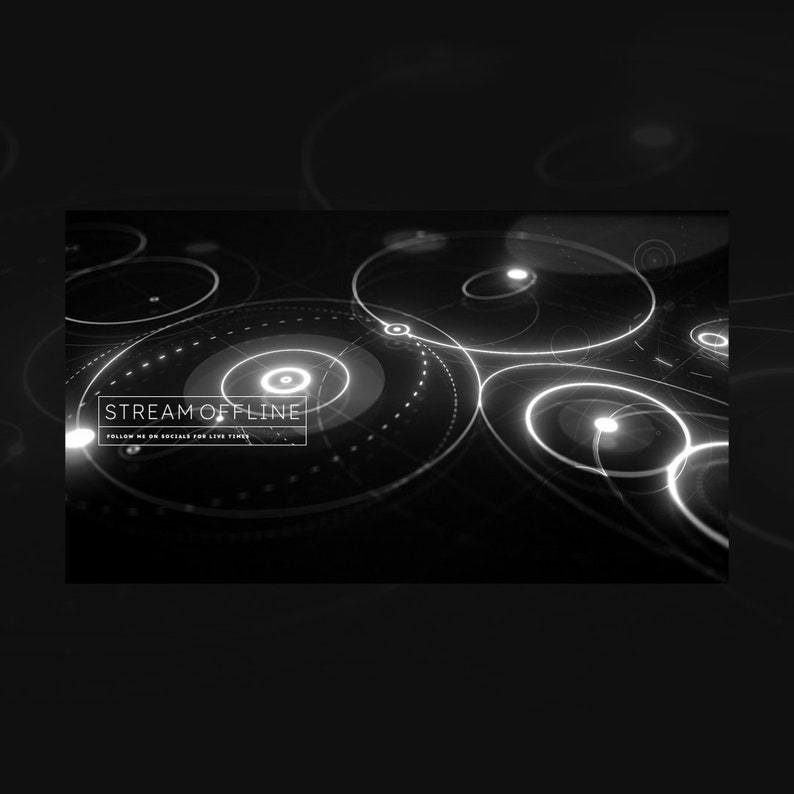 Light Rings Animated Stream/twitch Overlays Pack | Space/sci-fi ...