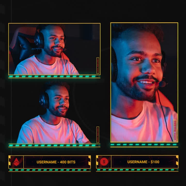 Mech Attack Animated Stream/twitch Overlay Pack | Anime/gundam Stream ...