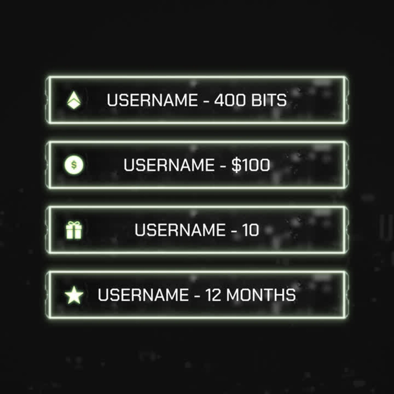 Neon Tech Animated Stream/twitch Overlays Pack Technology/neon Streamer ...