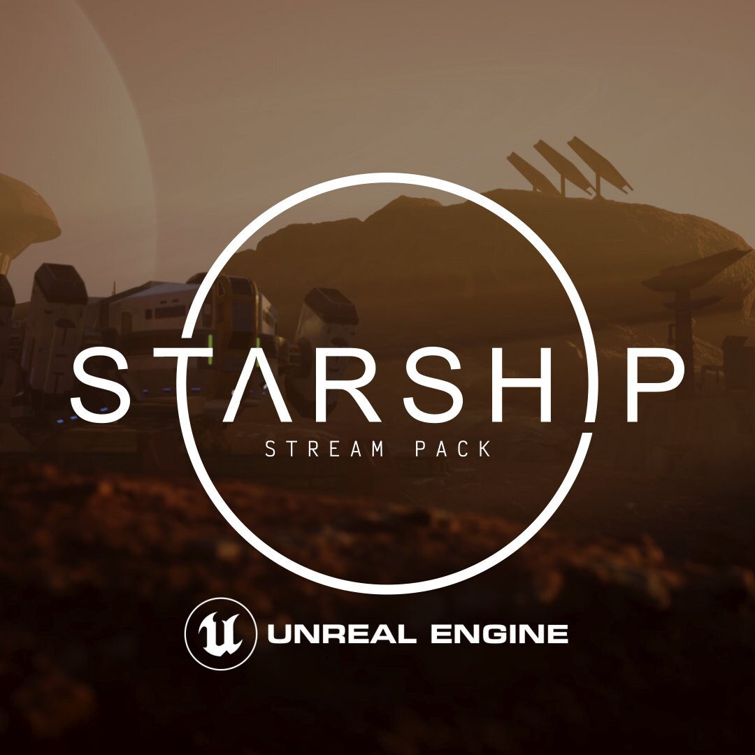 Starship Unreal Engine Animated Stream/twitch Overlay Pack | Sci-fi ...