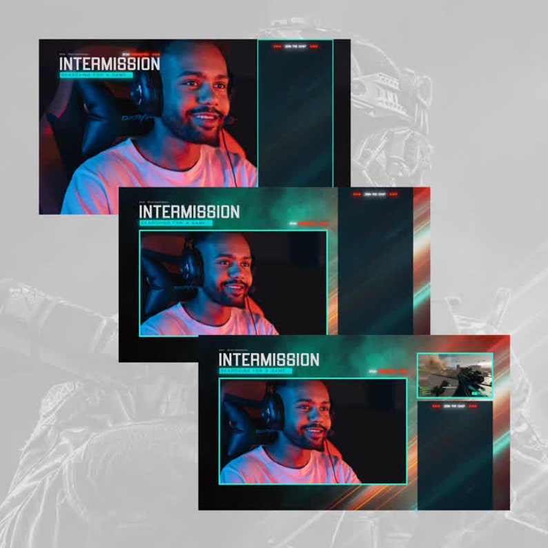 Battlezone Animated Stream/twitch Overlay Pack Battlefield/military ...