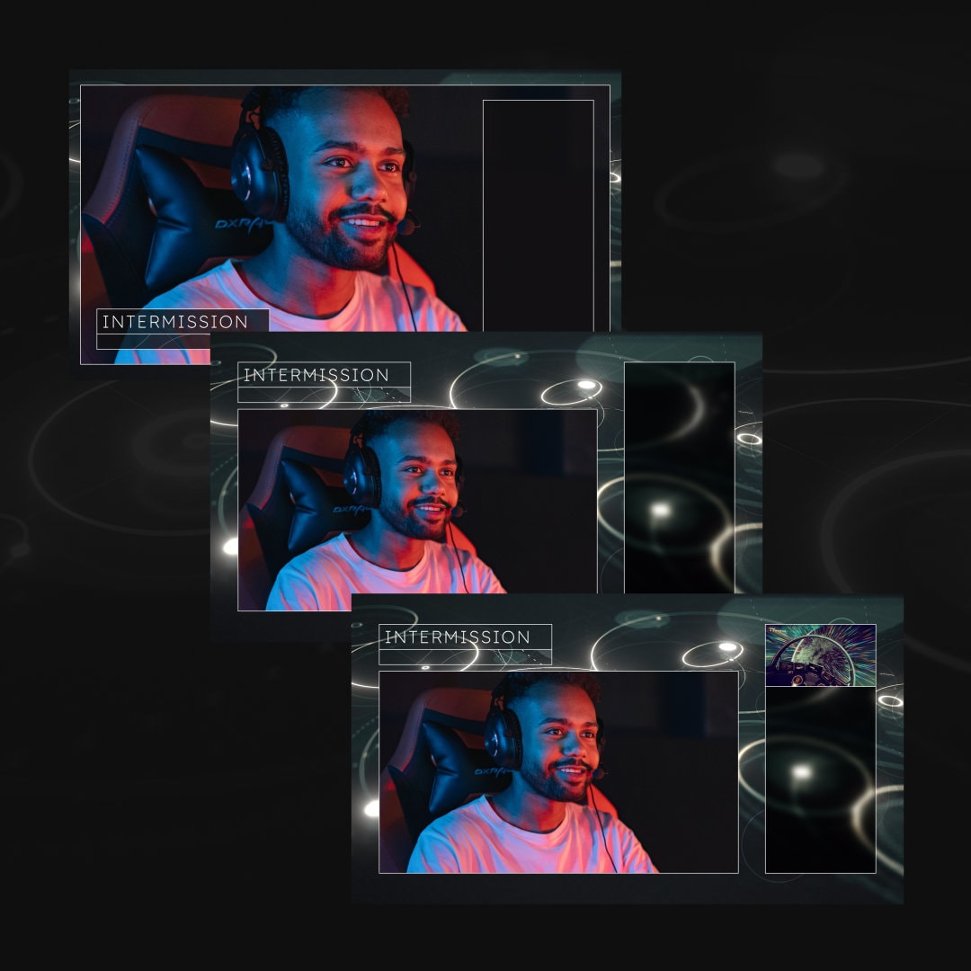 Light Rings Animated Stream/twitch Overlays Pack | Space/sci-fi ...