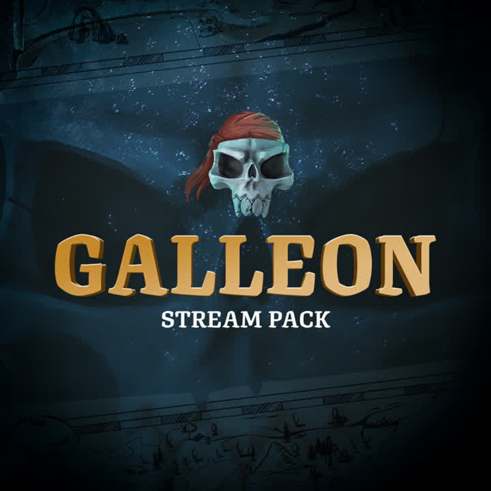 Galleon Animated Stream/twitch Overlays Pack | Pirate Stream Package ...