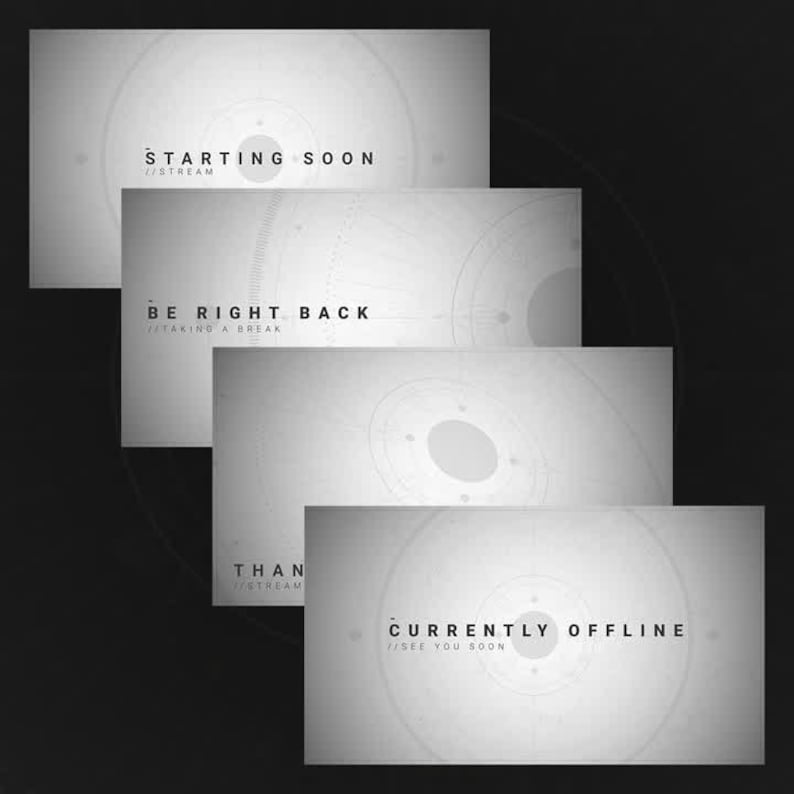 Guardian Animated Stream/twitch Overlays Pack | Sci Fi Stream Package ...