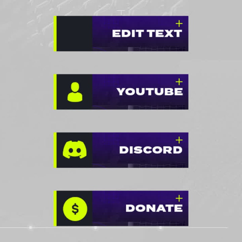 Striker Animated Stream/twitch Overlays Pack | Fifa/football/soccer ...