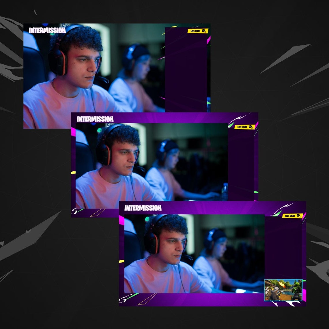 Royale Animated Stream/twitch Overlays Pack | Battle Royale Streamer ...