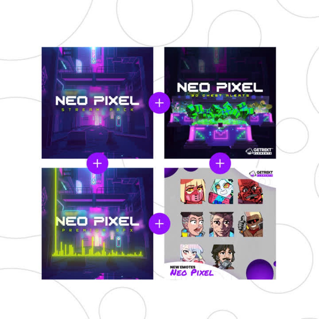 Neo Pixel Ultimate Stream/twitch Overlays Bundle | Retro/pixel Art ...