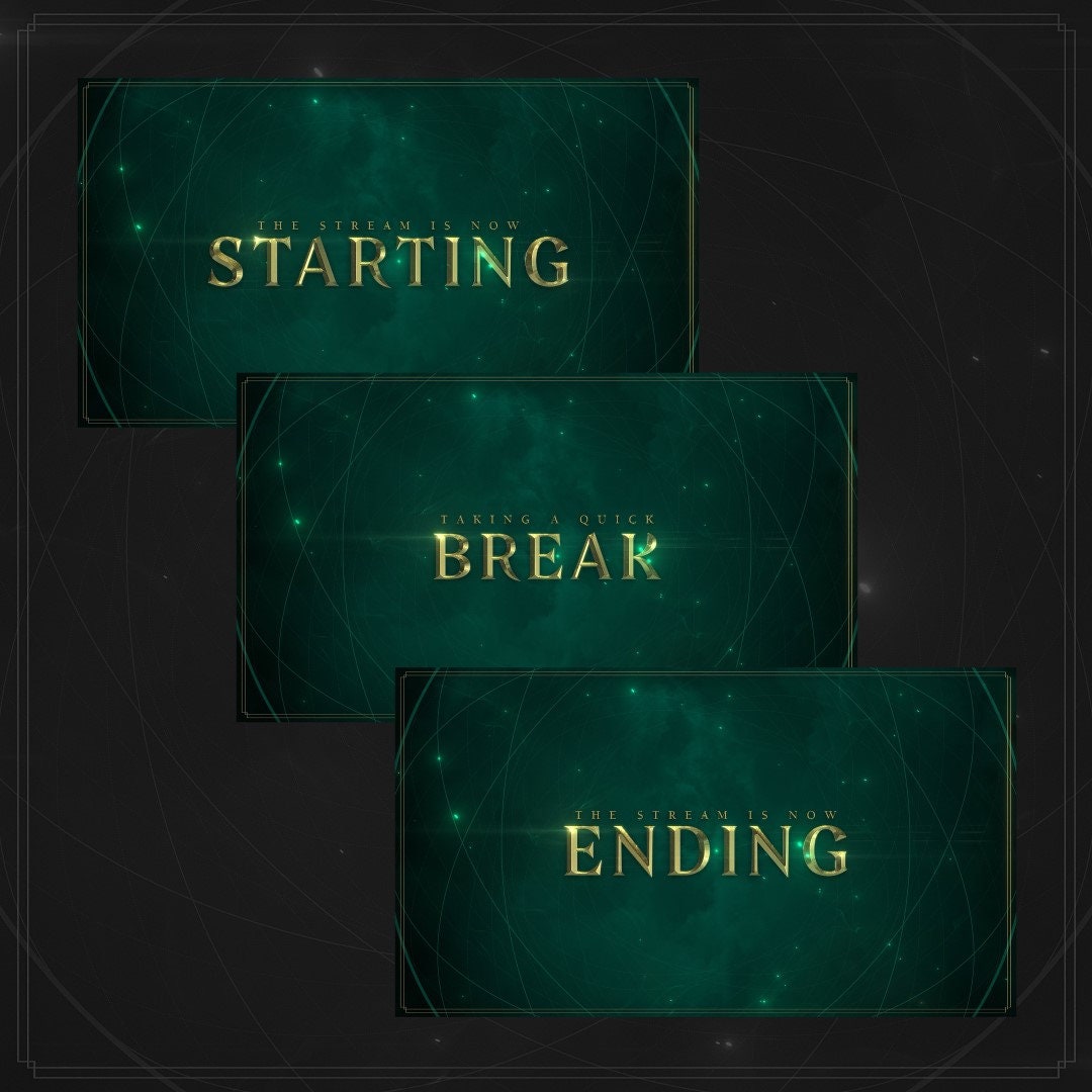 Spellbound Animated Stream/twitch Overlays Pack | Magic/fantasy Stream ...