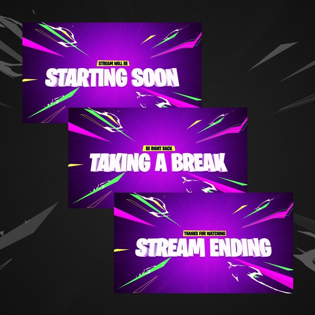 Royale Animated Stream/twitch Overlays Pack | Battle Royale Streamer ...