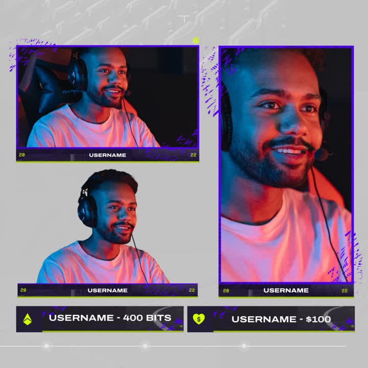 Striker Animated Stream/twitch Overlays Pack | Fifa/football/soccer ...