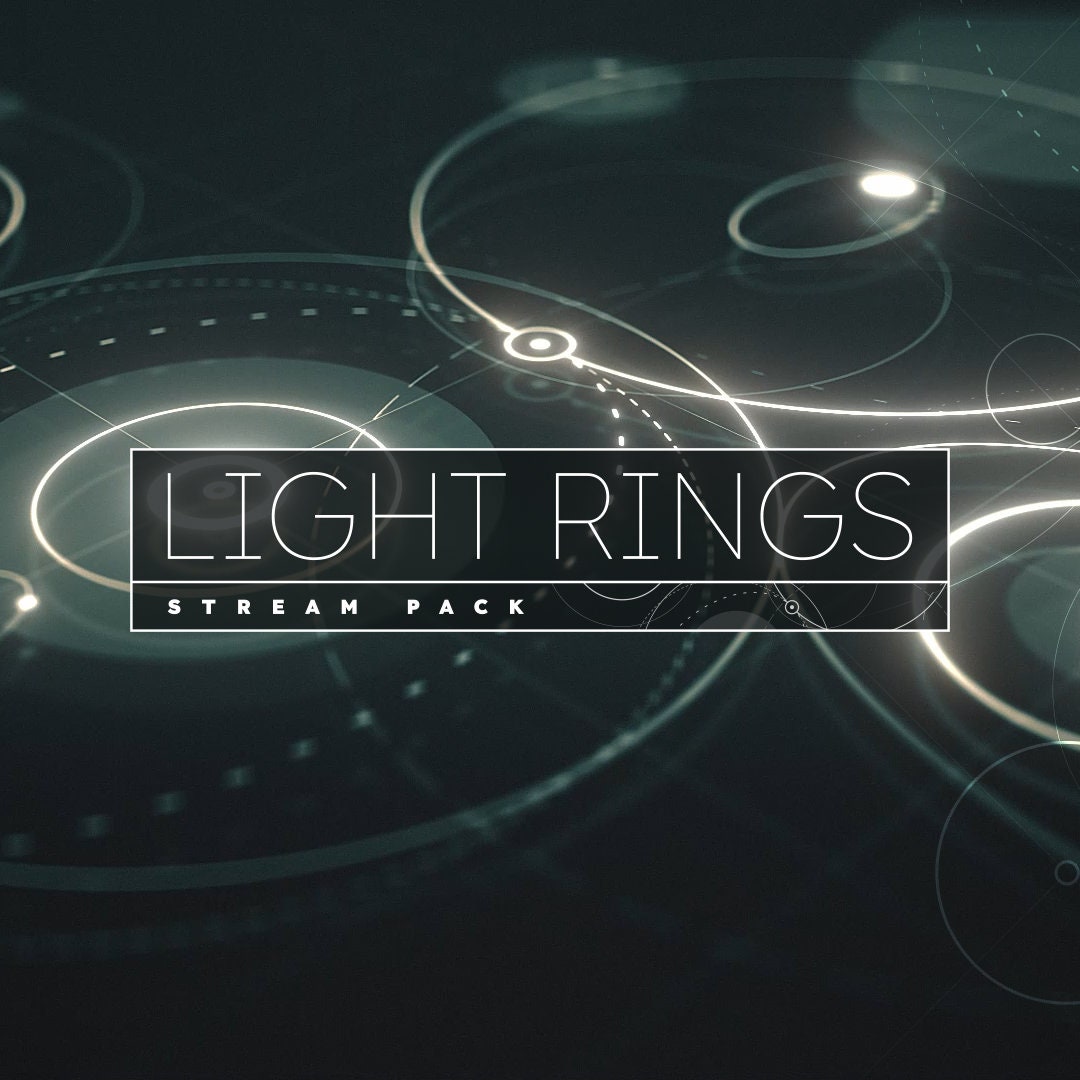 Light Rings Animated Stream/twitch Overlays Pack | Space/sci-fi ...