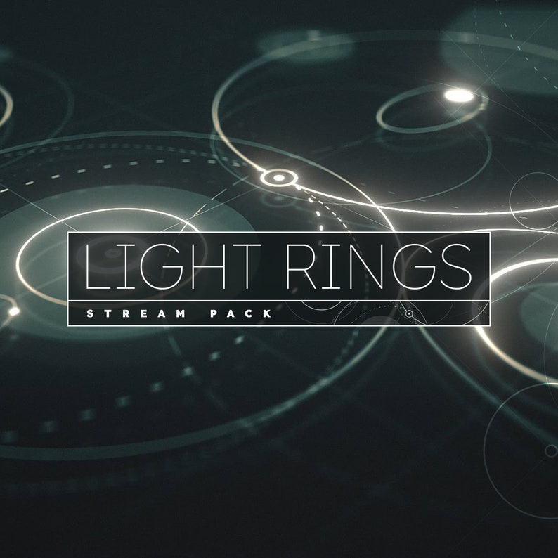 Light Rings Animated Stream/twitch Overlays Pack | Space/sci-fi ...