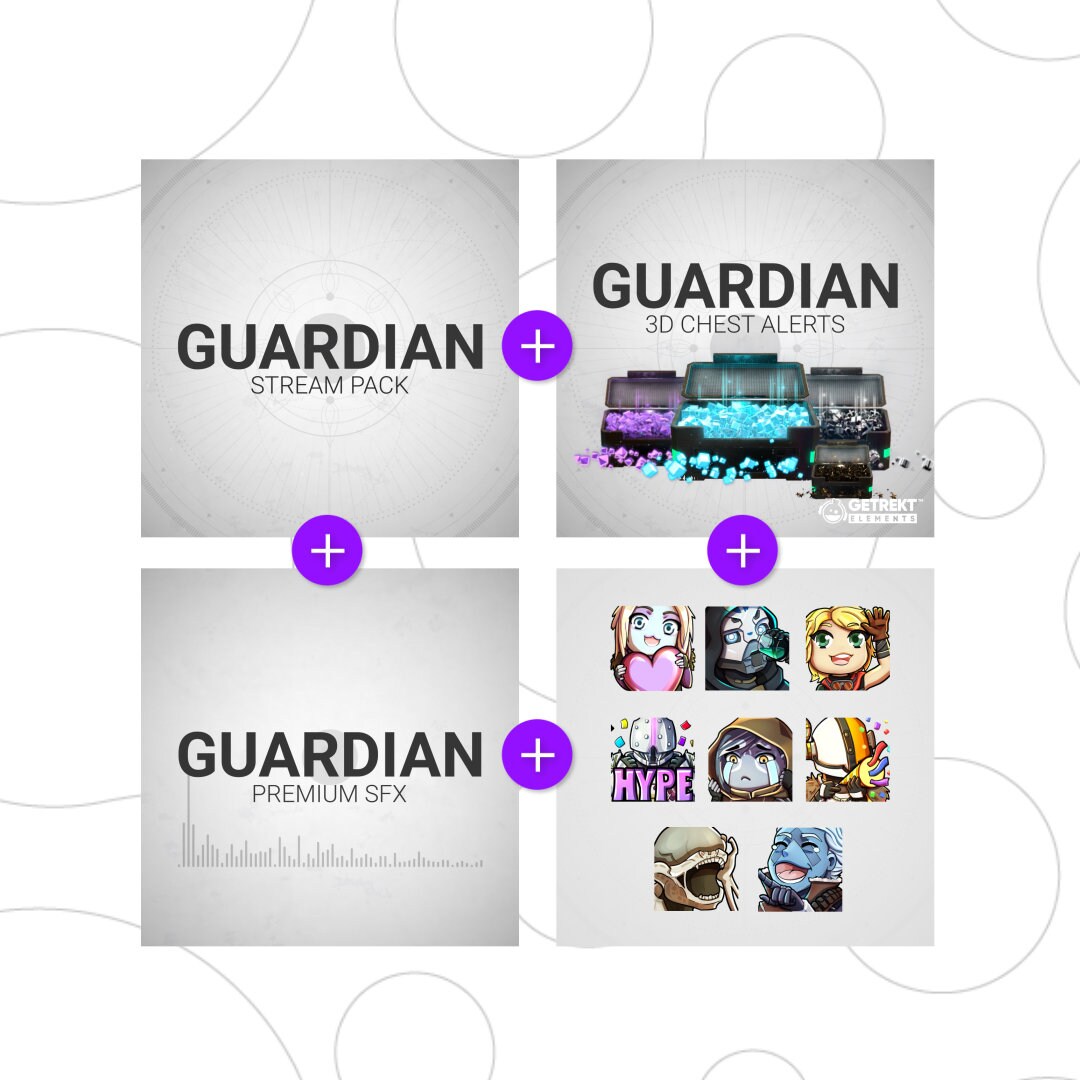Guardian Animated Stream/twitch Overlays Ultimate Bundle | Sci-fi ...