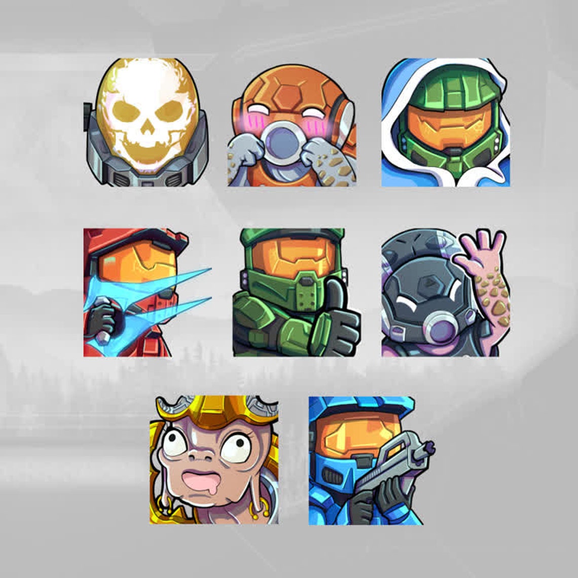 Warthog Twitch Emotes Halo Inspired/futuristic/military Emotes ...