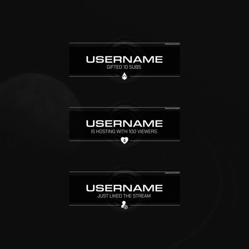 Orbital Animated Stream/twitch Overlays Pack | Space/sci-fi Streamer ...