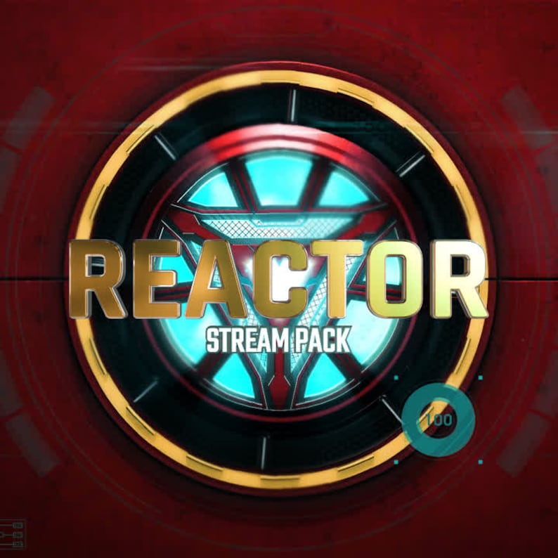 Reactor Animated Stream/twitch Overlays Pack | Robot/armor Streamer ...