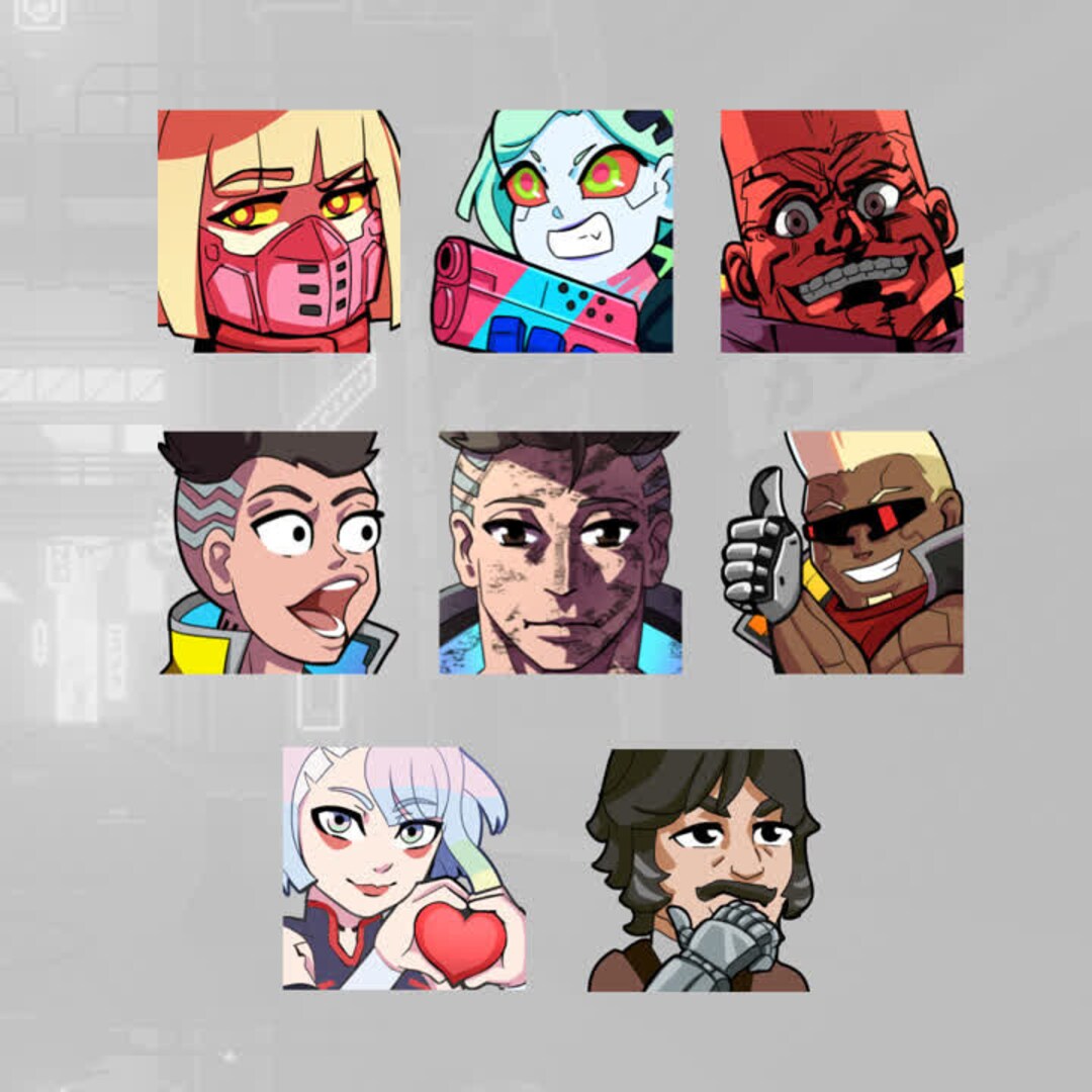 Neo Pixel Twitch Emotes Pixel Art/anime/edgerunner Emotes Formatted for ...