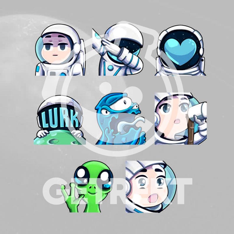 Orbital Twitch Emotes | Space/sci-fi/futuristic Emotes | Formatted for ...