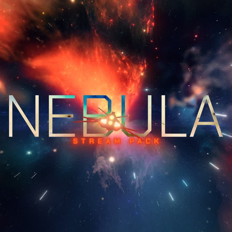 Nebula Animated Stream Overlay Package | Sci Fi Overlays | Futuristic ...