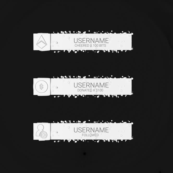 Nano White Animated Stream/twitch Overlay Pack White/futuristic Stream ...