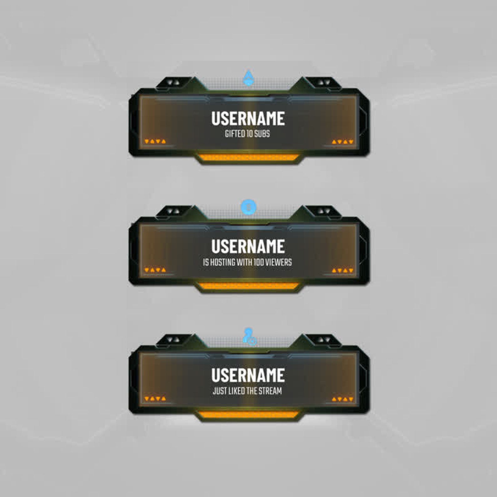 Warthog Animated Stream/twitch Overlays Pack | Fps/military Streamer Package | Alerts, Webcam ...