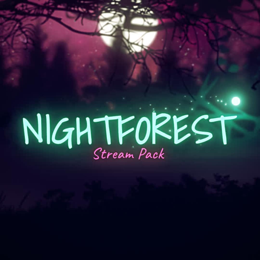 Night Forest Animated Stream Package | Magic Twitch Overlays | Alerts ...