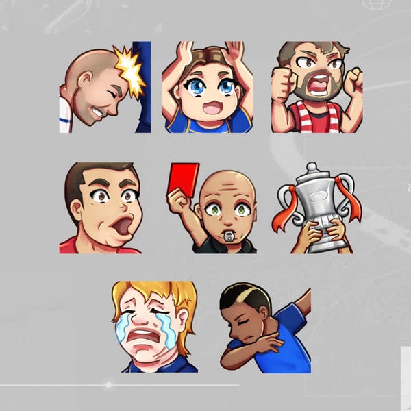 Football Twitch Emotes - Etsy