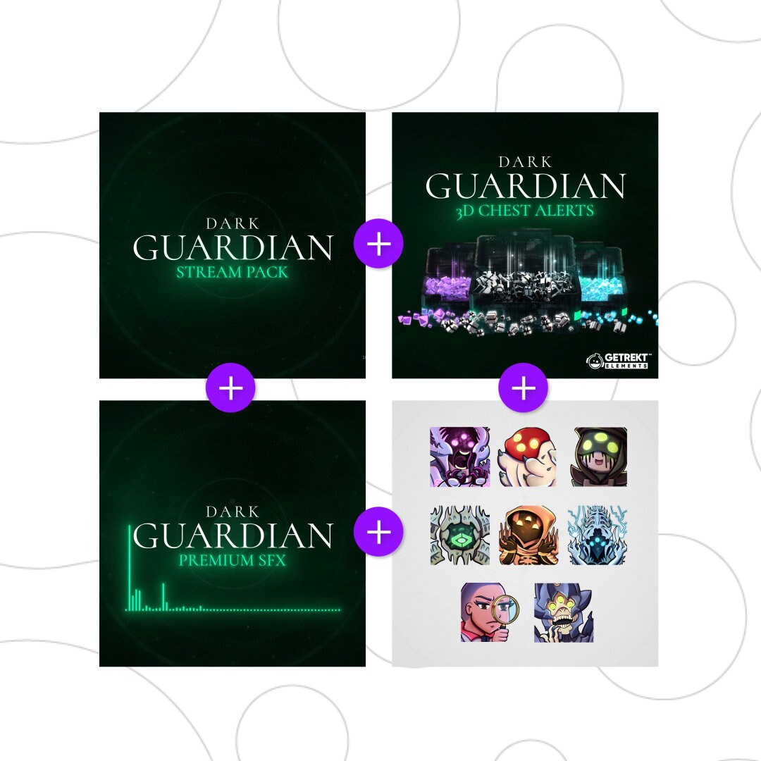 Dark Guardian Animated Stream/twitch Overlays Ultimate Bundle Destiny ...