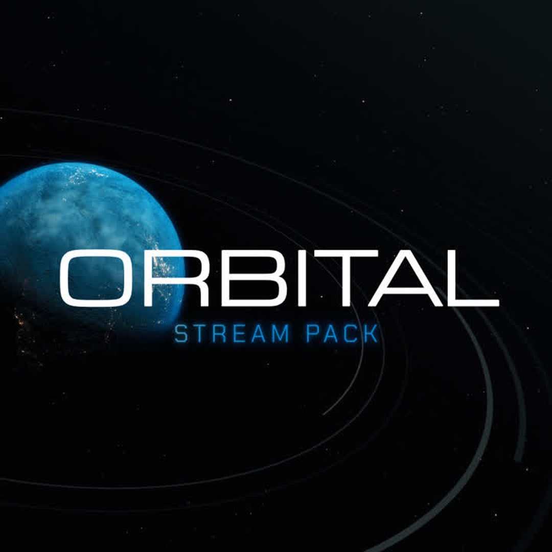Orbital Animated Stream/twitch Overlays Pack | Space/sci-fi Streamer Package | Alerts, Webcam ...