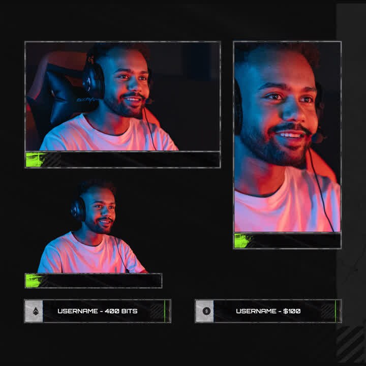 Tactical Animated Stream/twitch Overlays Pack | Fps/military Streamer ...