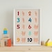 Educational Alphabet and Numbers Printable Poster, Wall Art Print, Set ...