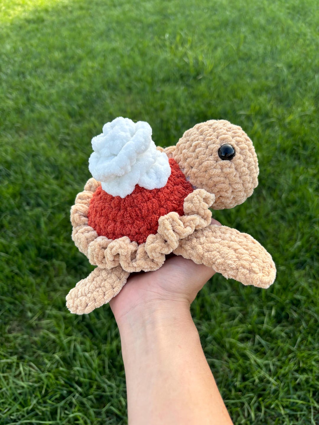 Crochet Pumpkin Pie Turtle - Etsy