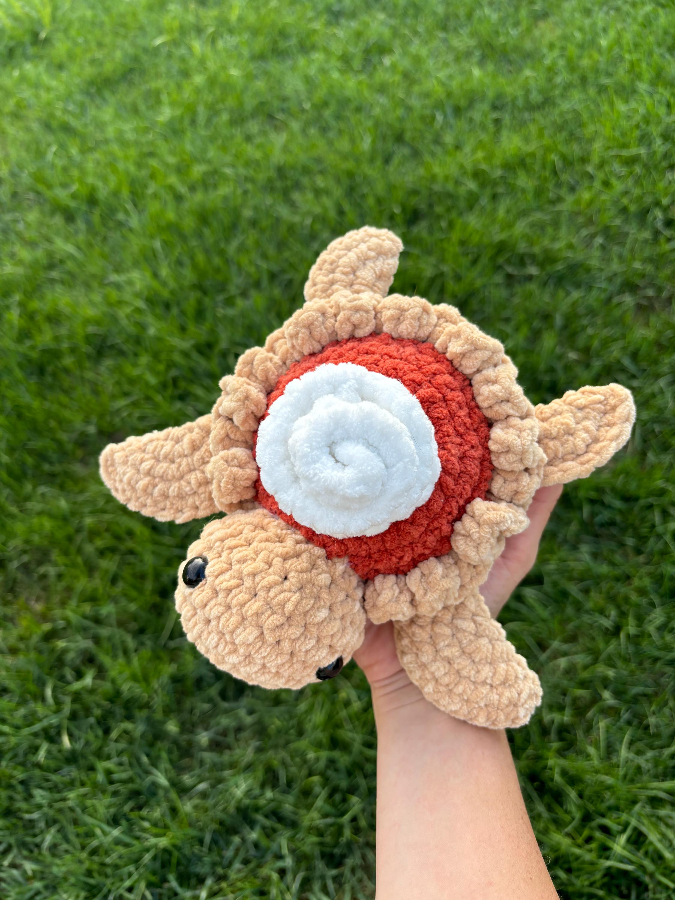 Crochet Pumpkin Pie Turtle - Etsy
