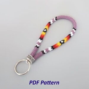 PDF Pattern Native American Inspired, Indian Style Wristlet Keychain ...
