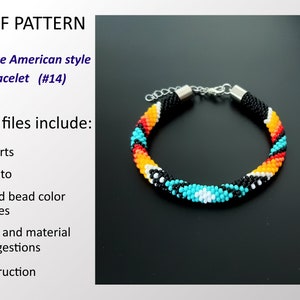 PDF Pattern Native American Inspired, Indian Style Bracelet, Beaded ...