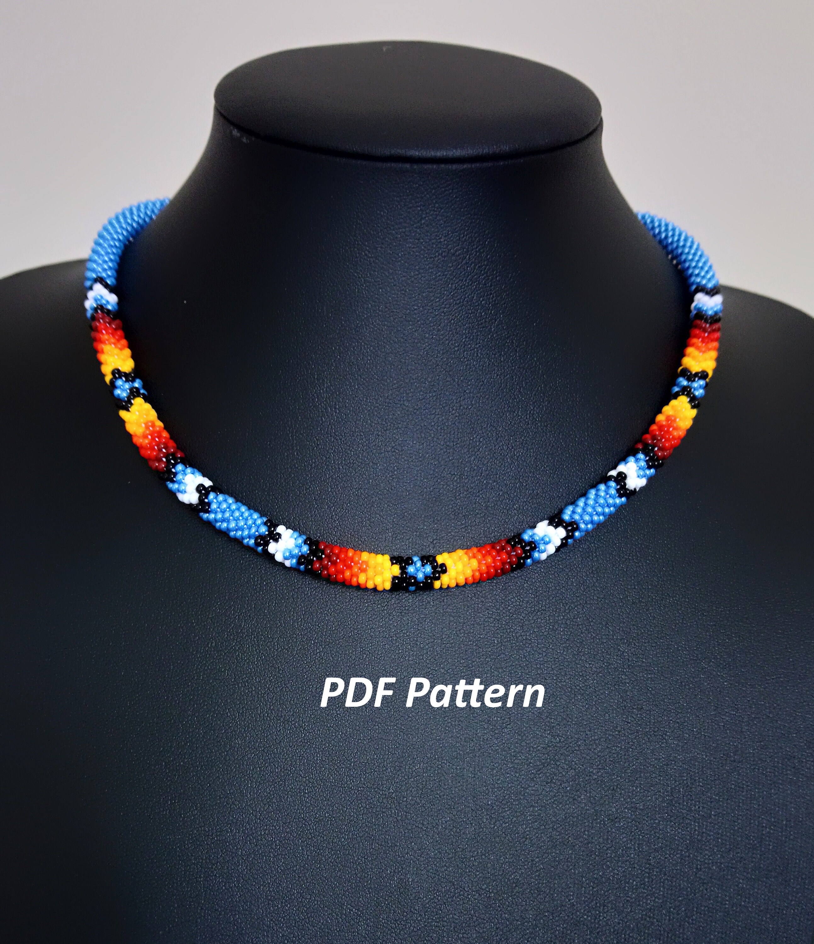 PDF Pattern Native American Indian Style Jewelry, Beadwork Necklace ...