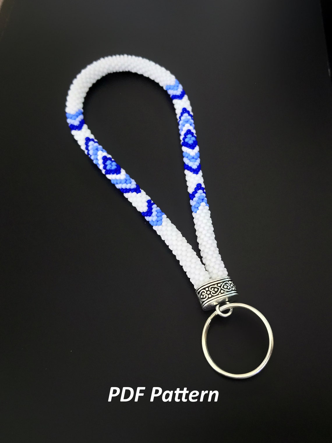 Beaded CROCHET Wristlet Keychain Pattern: Native American Style (PDF ...