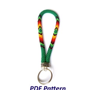 Beaded CROCHET Wristlet Keychain Pattern: Native American Style (PDF ...