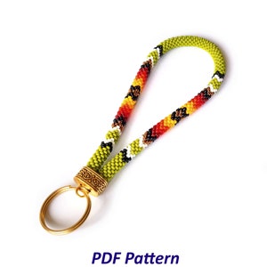 PDF Pattern Native American Inspired, Indian Style Wristlet Keychain ...