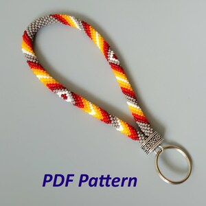 PDF Pattern Native American Inspired, Indian Style Wristlet Keychain ...