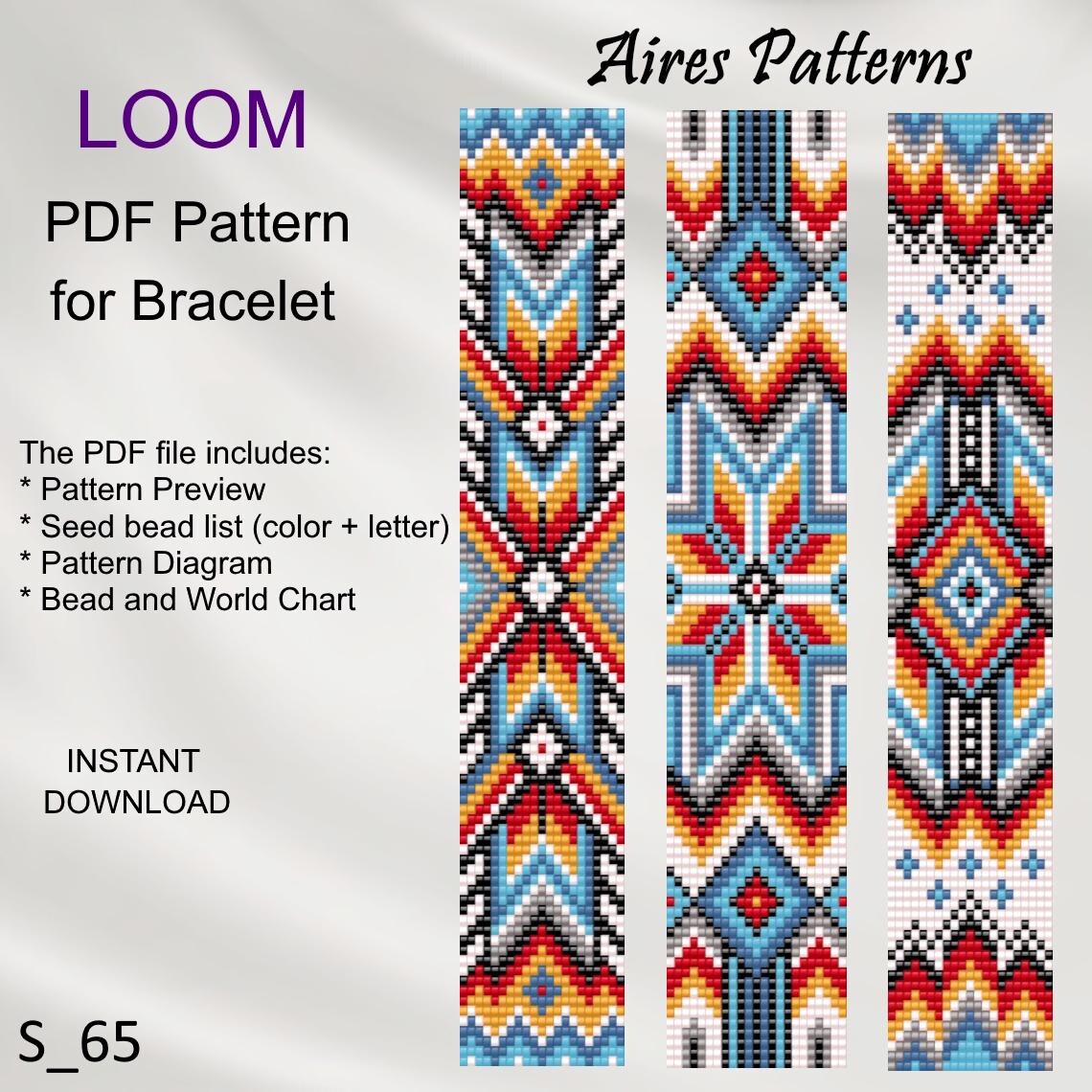 Miyuki Delica Bead Loom Bracelet Patterns: Native American Inspired ...