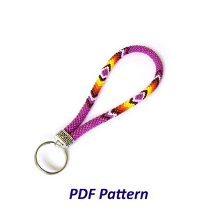 PDF Pattern Native American Inspired, Indian Style Wristlet Keychain ...
