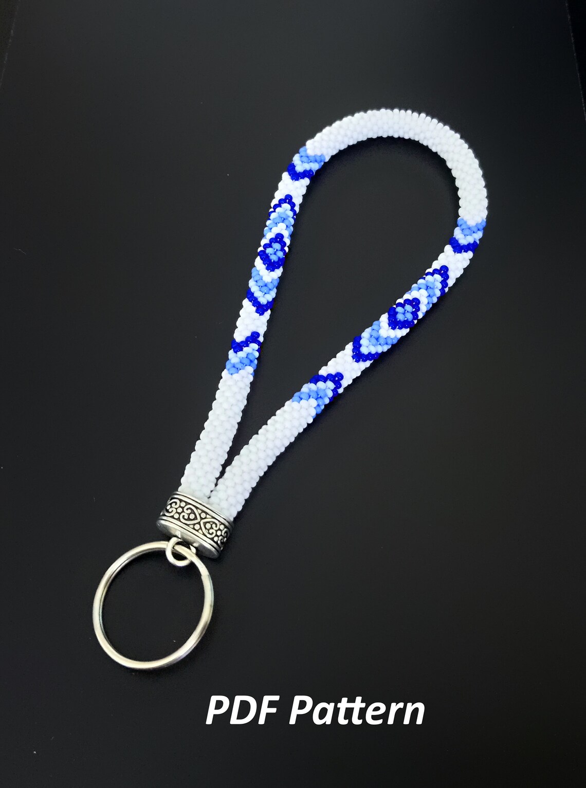 Beaded CROCHET Wristlet Keychain Pattern: Native American Style (PDF ...