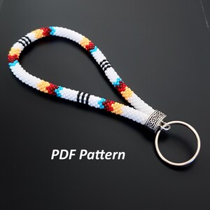 PDF Pattern Native American Inspired, Indian Style Wristlet Keychain ...