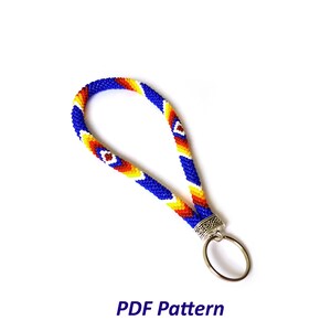 PDF Pattern Native American Inspired, Indian Style Wristlet Keychain ...