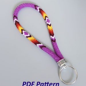 PDF Pattern Native American Inspired, Indian Style Wristlet Keychain ...