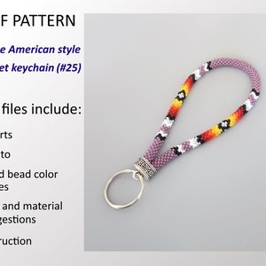 PDF Pattern Native American Inspired, Indian Style Wristlet Keychain ...