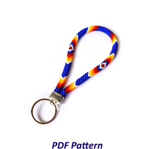 PDF Pattern Native American Inspired, Indian Style Wristlet Keychain ...