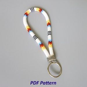 PDF Pattern Native American Inspired, Indian Style Wristlet Keychain ...
